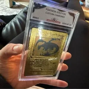 Games | Gold Foil Custom Charizard Card | Poshmark